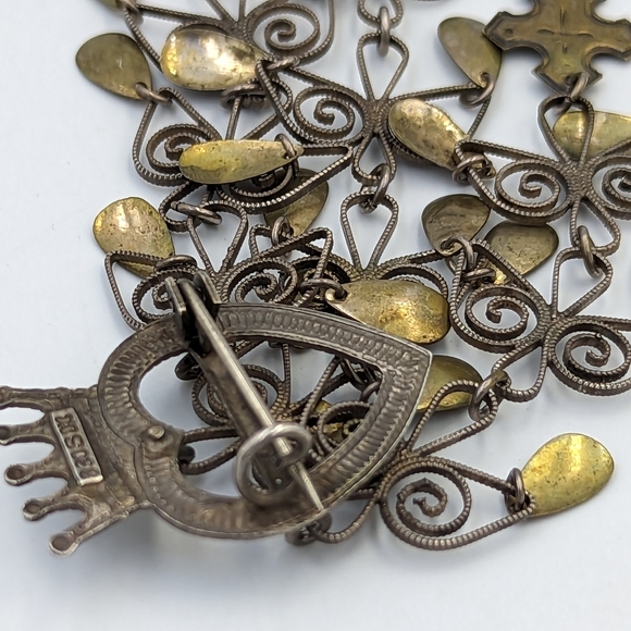 Solje | Jewelry | Vintage Norway Solje Heart Crown Dove Cross Silver ...